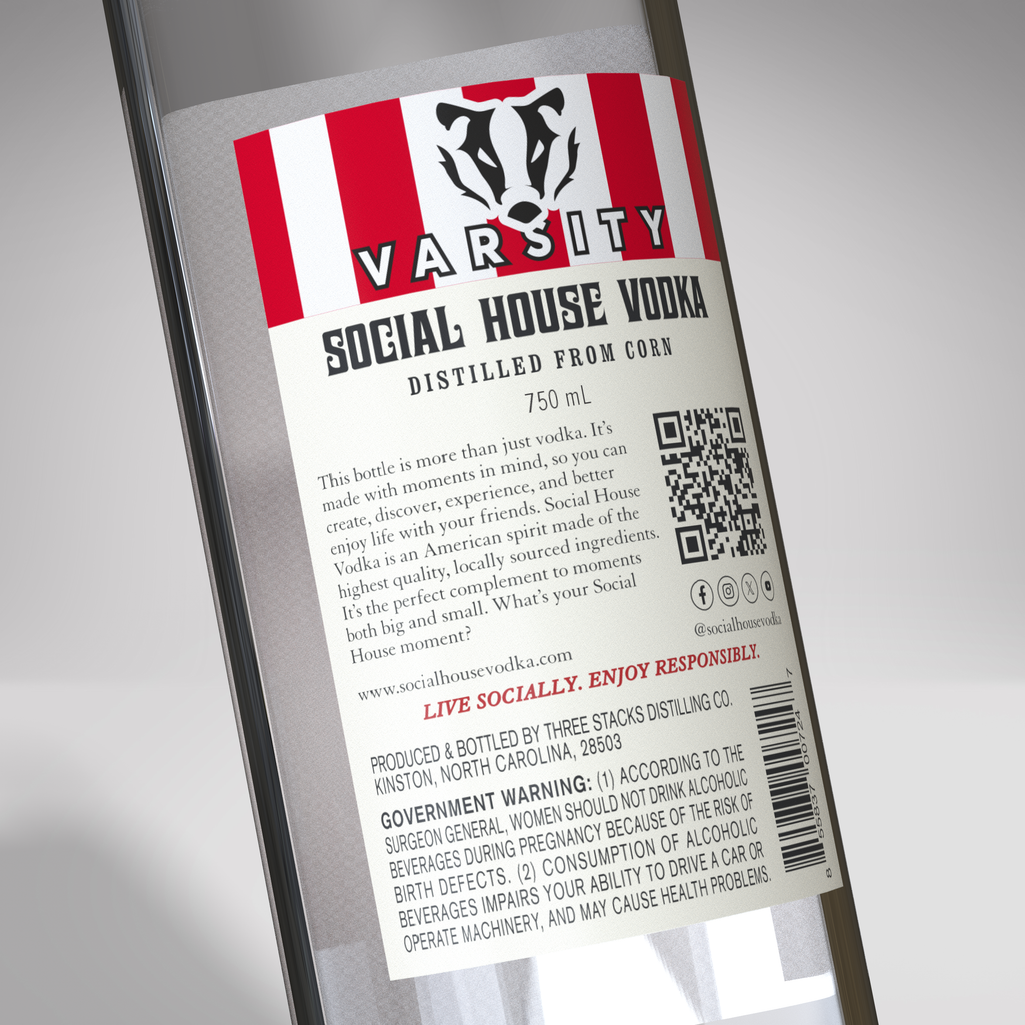 The Varsity Limited Edition Vodka 750ML – SOCIAL HOUSE®